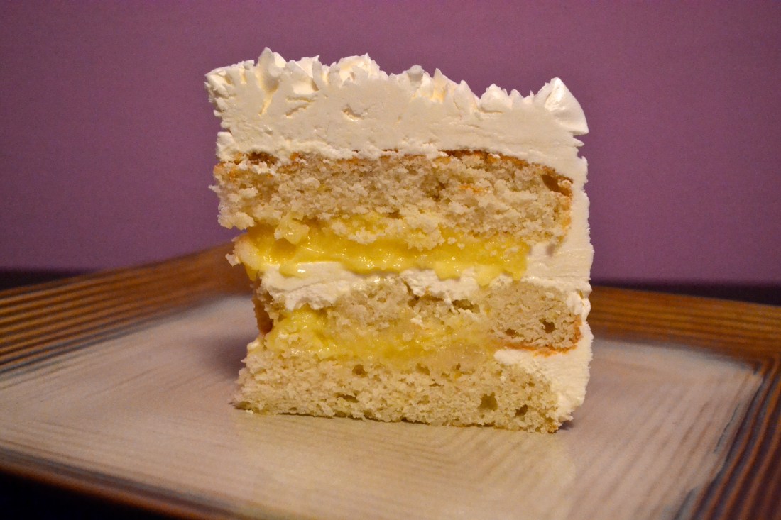 Lemon Layer Cake with Lemon Curd and Buttercream Frosting – Valerie